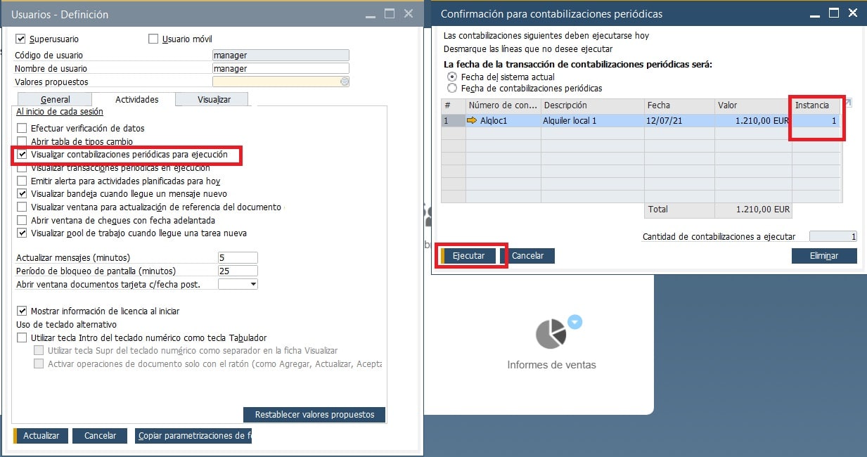¿Cómo realizar contabilizaciones periódicas en SAP Business One?
